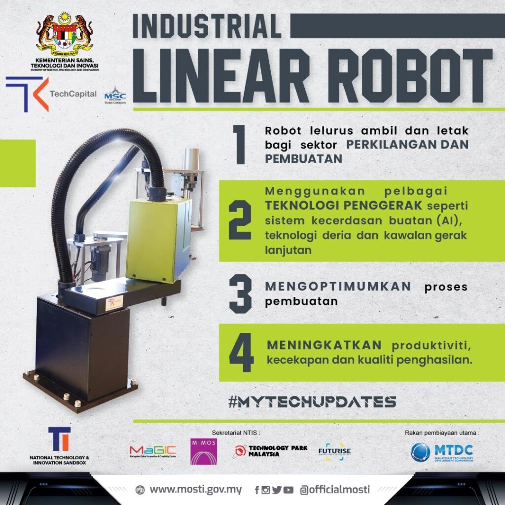 INDUSTRIAL LINEAR ROBOT - Portal Rasmi Kementerian Sains, Teknologi Dan ...